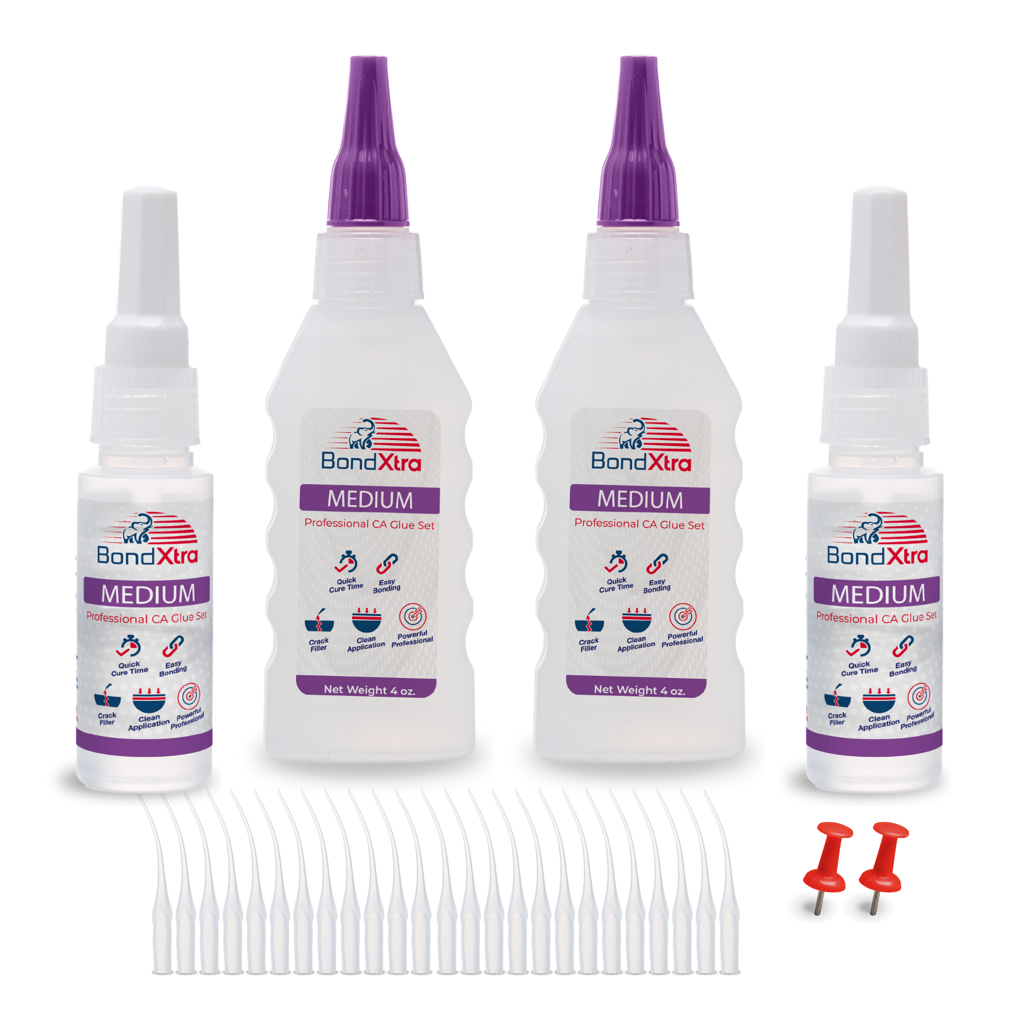 BONDXTRA - CA Glue Set - Medium Viscosity 8 oz - BXM8 – Adhesive Guru