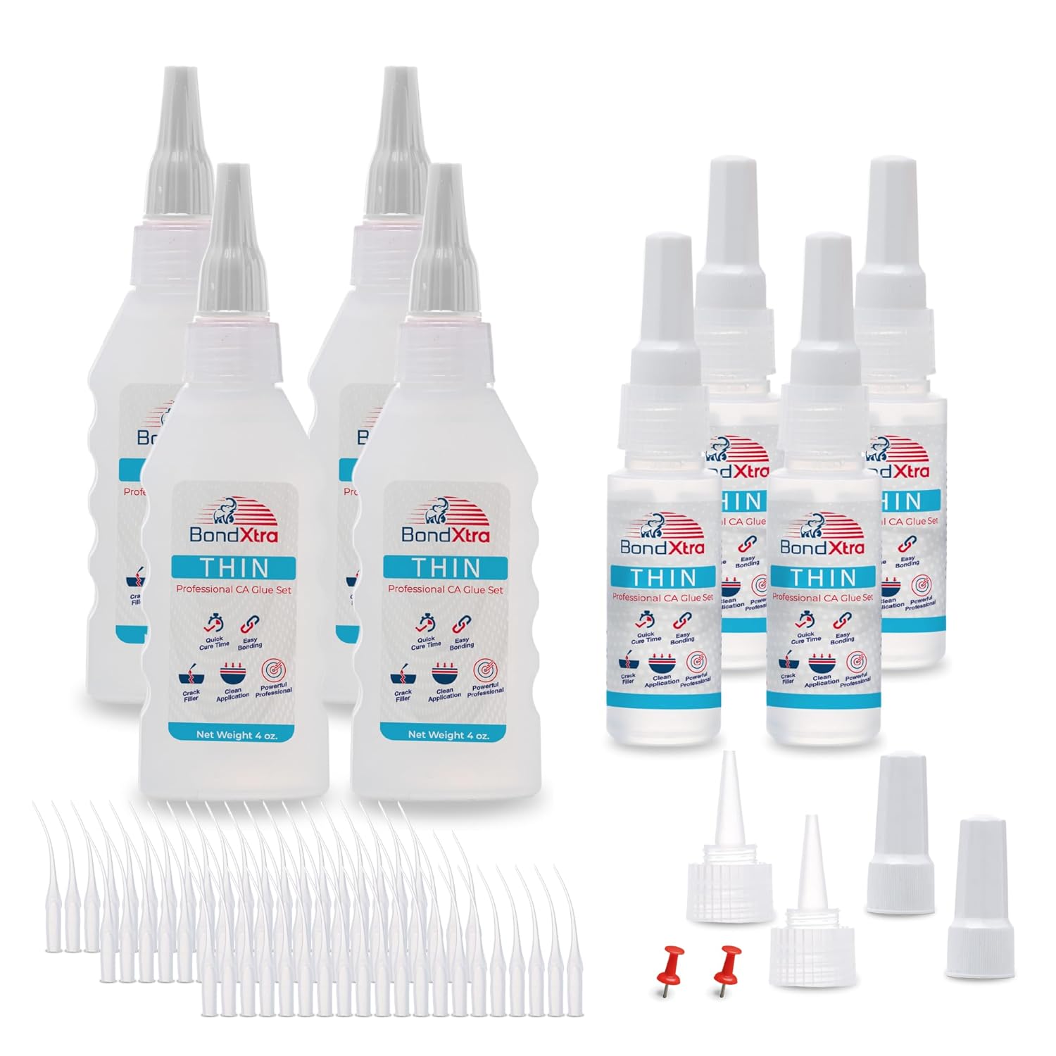 BONDXTRA CA Glue Set - Thin Viscosity - 16 oz - BXT16 – Adhesive Guru