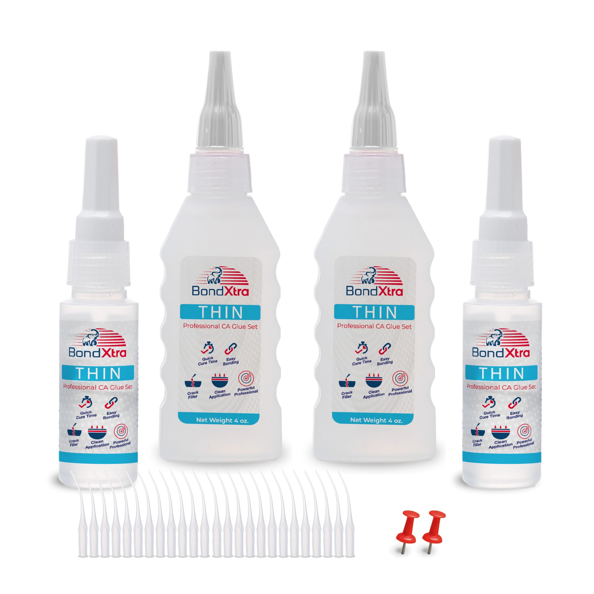 BONDXTRA CA Glue Set - Thin Viscosity - 8 oz - BXT8 – Adhesive Guru