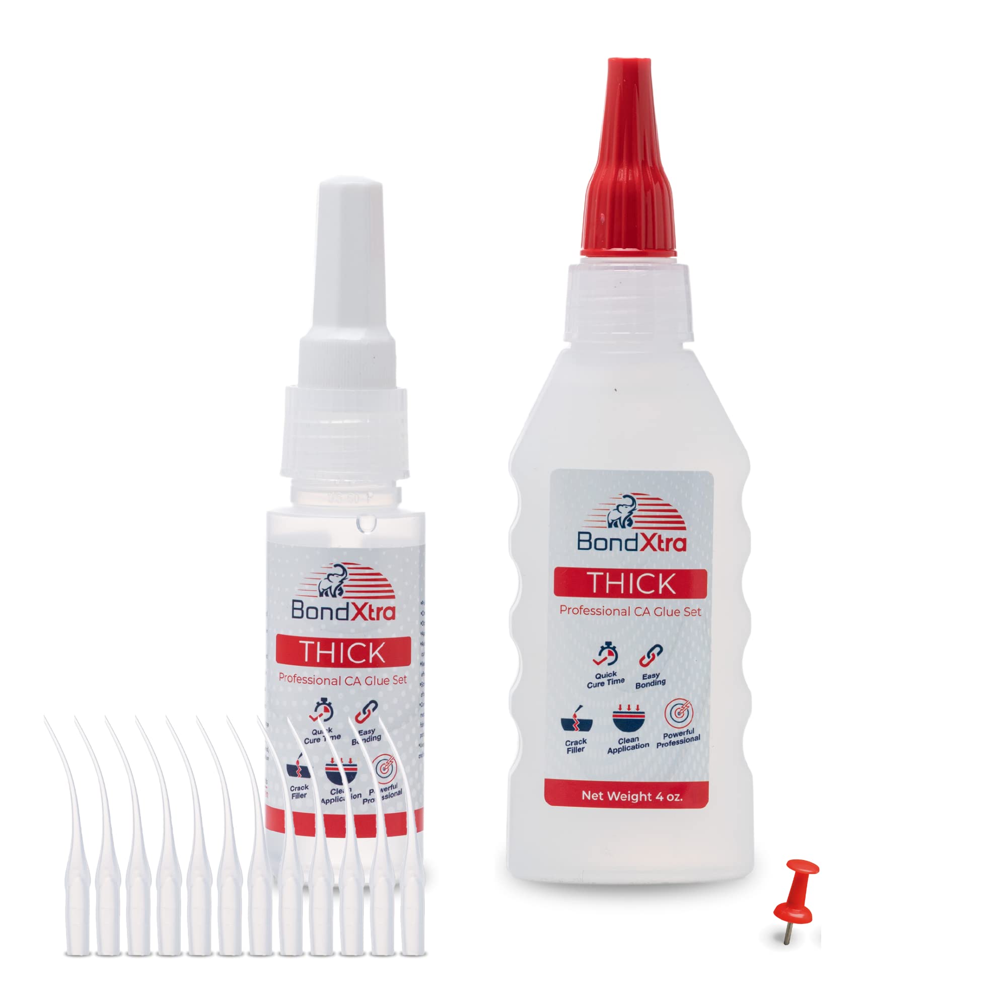 BONDXTRA BX4 Thick Viscosity CA Glue Set 4 oz – Adhesive Guru