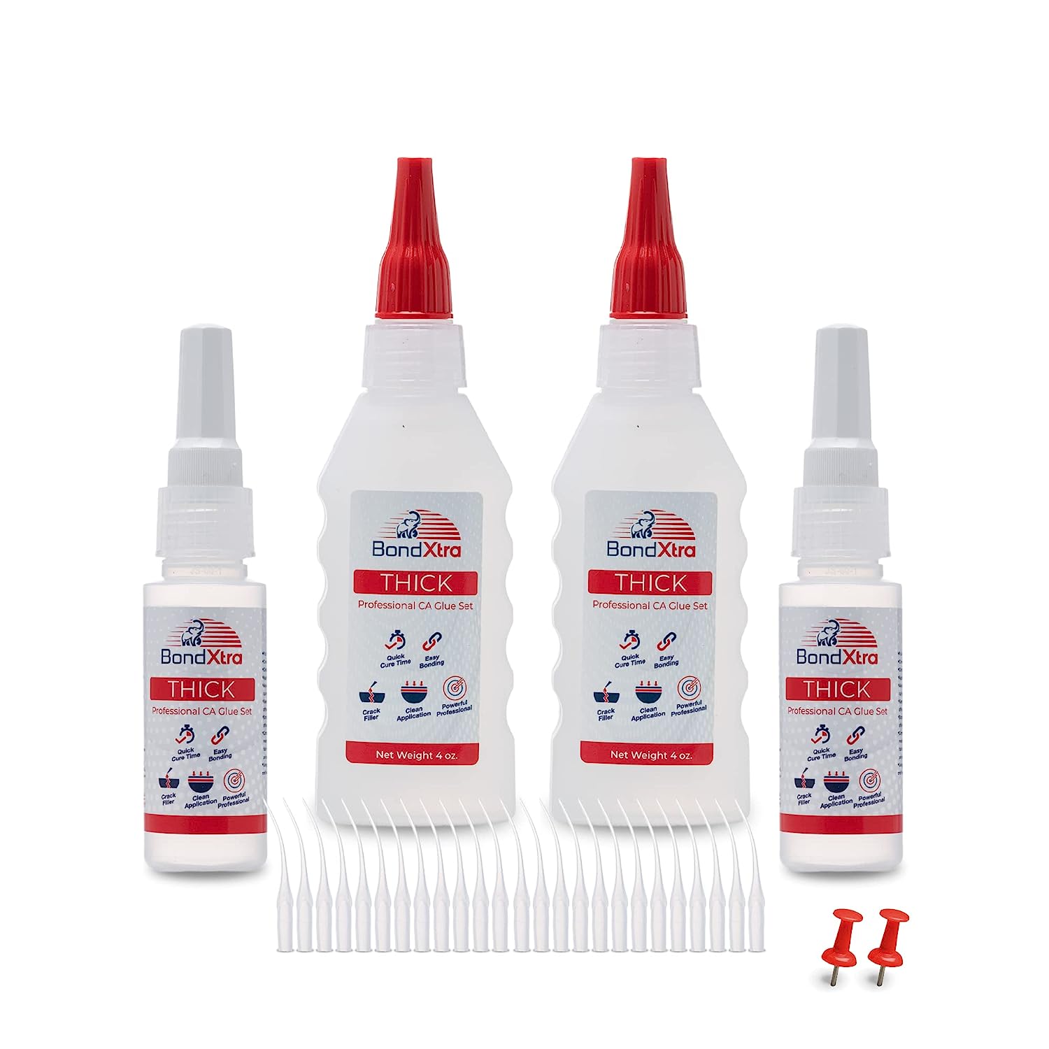 BONDXTRA BX8 Thick Viscosity CA Glue Set 8 oz – Adhesive Guru